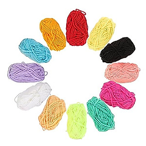Wool Yarn 1 Set String Knitting String Knitting Wool Yarn Set Woven Blanket Knitted Throw Blankets Woolen Yarn Hand Knitting Yarn Woven Cloth Line Ball of Yarn Sweater Yarn