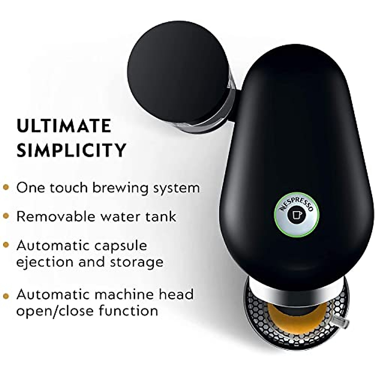 Nespresso VertuoPlus Deluxe Coffee and Espresso Machine by Breville,8 Ounces, Black