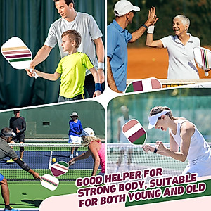 Pickleball Paddles,Sprypals Pickleball Paddles Set of 4 Premium Wooden Pickleball Paddle with Pickleball Balls & Portable Pickleball Bag Tote for Beginners & Pros