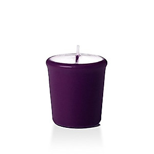 15hr Unscented Dark Purple Votive Candles - 9 per Pack