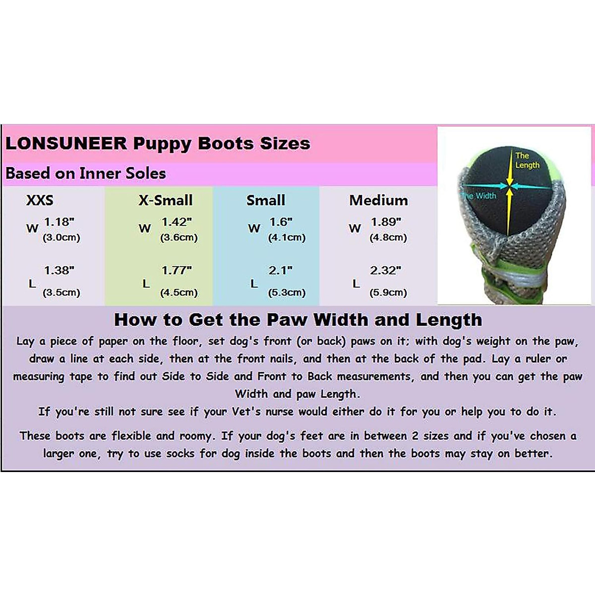 LONSUNEER Puppy Soft Sole Nonslip Mesh Boots, with 2 Reflective Straps, Set of 4, Bright Green Size XXS