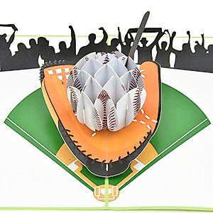 Teabug Cards Sports Themed Pop-Up Cards (baseball)