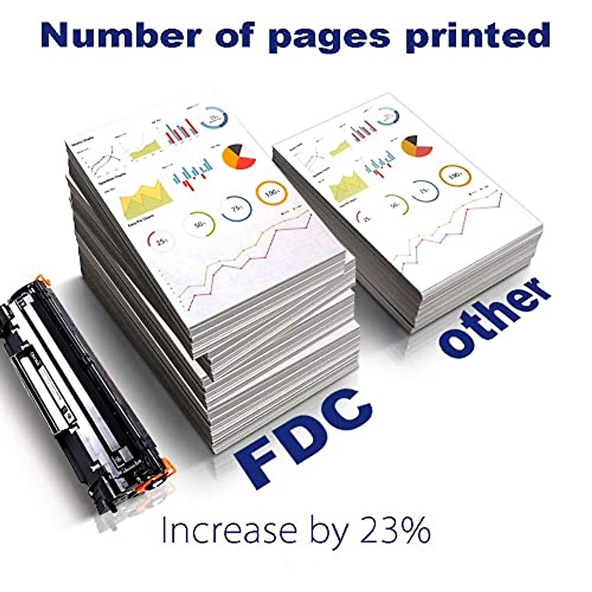 FDC Printer Toner CB436A 36A Toner Cartridge Compatible for HP Laserjet M1522n M1522nf MFP P1505 P1505n M1120 M1120n Printers Ink 2,000 Pages(1-Pack )