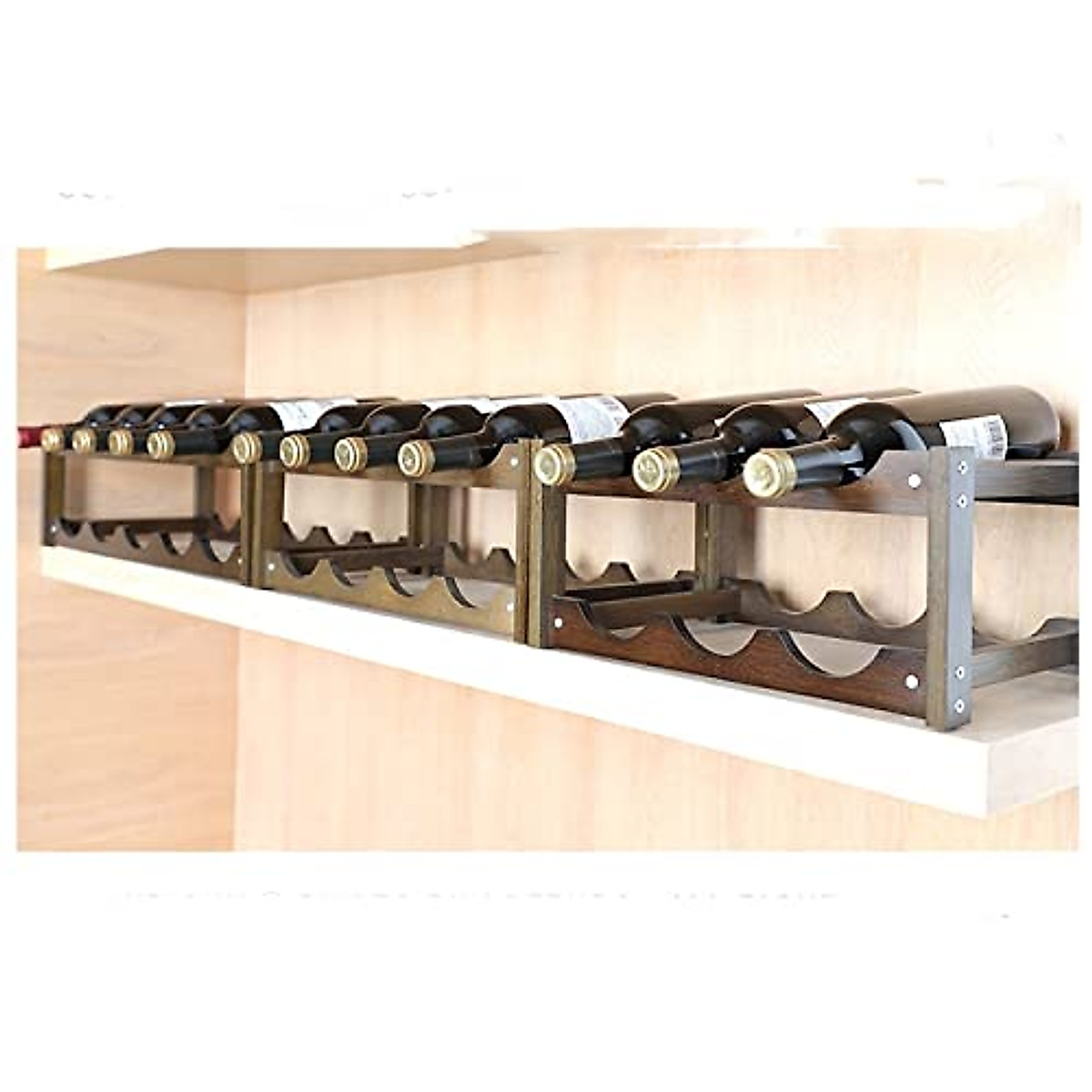 ZYZMH Wooden Wine Rack Cabinet Holder Shelf Free Standing Holders Barware Storage Wine Racks Home Kitchen Bar (Flavor : White-Dinosaur Doodle4, Size : E)