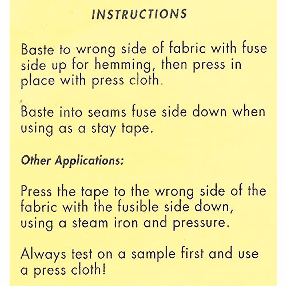 Field's Fabrics Black - 1/2" Fusible SS1 Knit Stay Tape - More Than Extremely Fine 0.5" X 25 Yards SewkeysE Knit Swim Suit Interfacing Sold by The 25 Yard Roll (SSI.5-BL) M494.19