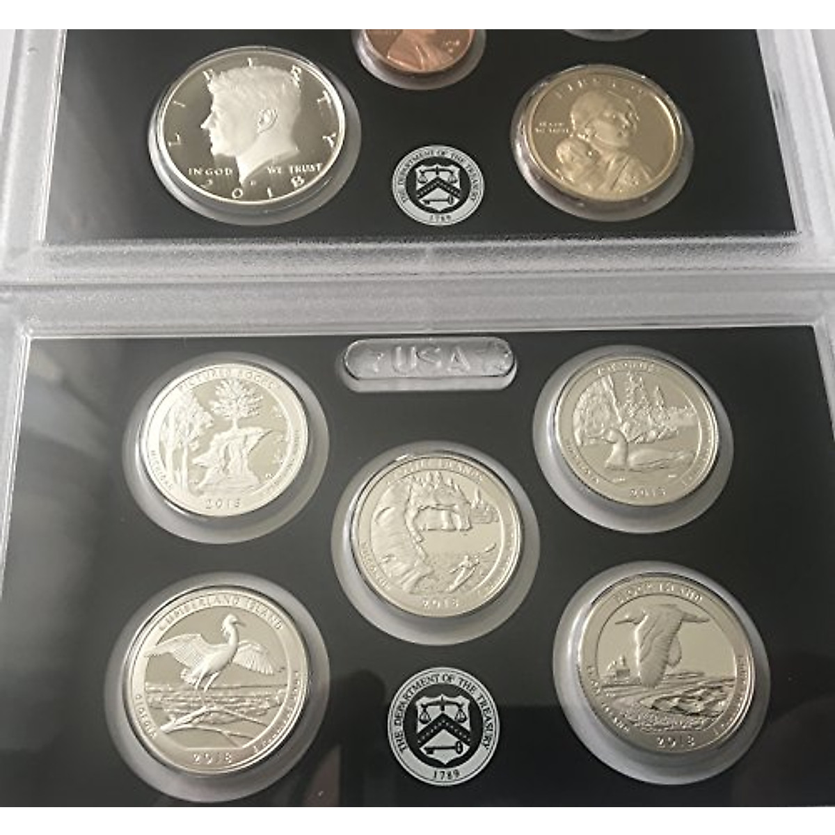 2018 S US Silver Proof Set Beautiful Cameo Finish Proof