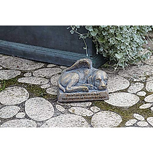 Roman Garden - Dog with Wings Garden Statue, 6H, Garden Collection, Resin and Stone, Decorative, Memorial Gift, Garden Gift, Home Outdoor Decor, Durable, Long Lasting