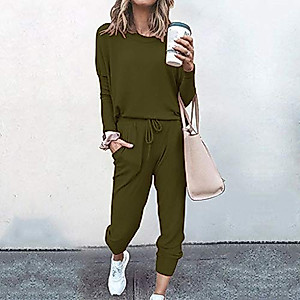 top and bottom set outfit women loungewear set workout lounge pajamas men pjs camo sweats family christmas pajamas matching sets pullover top & drawstring pants two piece outfits long pants plaid
