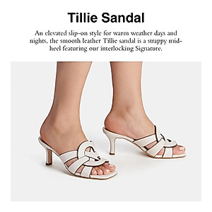 Coach Womens Tillie Sandal in Smooth Leather, Size 8