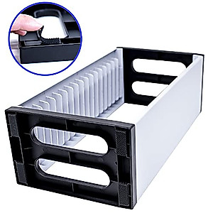 ADZ Universal Game Storage Tower – Stores 36 Game or Blu-Ray Disks – Game Holder Rack for PS4, PS5, Xbox One, Xbox Series X/S, Nintendo Switch Games and Blu-Ray Discs (White)