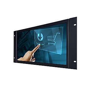 iChawk 17.3'' inch PC Monitor 1920x1080 16:9 Widescreen HDMI-in VGA USB Built-in Speaker Metal Shell Embedded Open Frame Wall-mounted Industrial Four-wire Resistive Touch LCD Screen Display K173MT-59R
