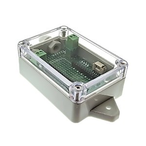 qBoxMini AFC DIY IOT Enclosure Kit (No SMA), IOT Enclosure for Feather ESP32 Cellular LoRa WiFi Arduino Board, Waterproof IP65 Enclosure with Glands, prototyping PCB and connectors Set
