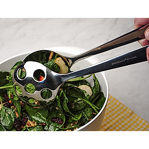 RSVP International Endurance Endurance Kitchen Collection Salad Serving Set, Dishwasher Safe, Set of 2, Stainless Steel