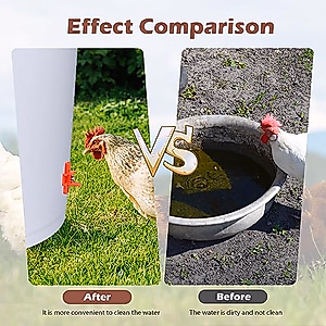 Chicken Water Nipples, 15 Pcs Horizontal Poultry Automatic Waterer Nipples for Bucket with 15 Pcs Ring Gaskets, 15 Pcs Wing Nuts, 9mm Drill Bit and an Installation Tool Ullnosoo