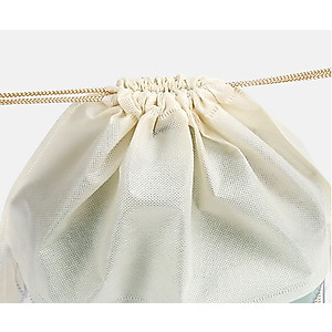 10 Pack 5 Size Handbag Storage Organizer,Purse Cover Hanging Closet Organizer, Space Saver Storage with Viewable Window, Reusable Shoe Bags for Travel, Drawstring Bag for School Trip (Black)