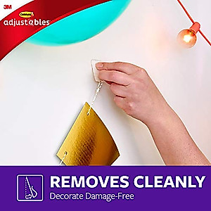 Command Adjustables Repositionable 0.5 lb Clips, 16 Clips, 36 Strips