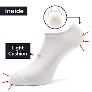 Socks Daze 6 Pack No Show Wool Socks for Women Size 8-12 Men's Non Slip Invisible Summer Thin Soft Mernio Wool Sport Socks for Light Running Hiking Walking, Medium, White