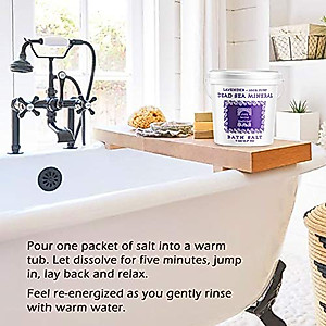 Pure Dead Sea Salt, 5Lb-Fine Bath Salts for Soaking, Highest Mineral Content, Acne Eczema Psoriasis Treatment, 21 Essential Minerals, Fragrance-Free
