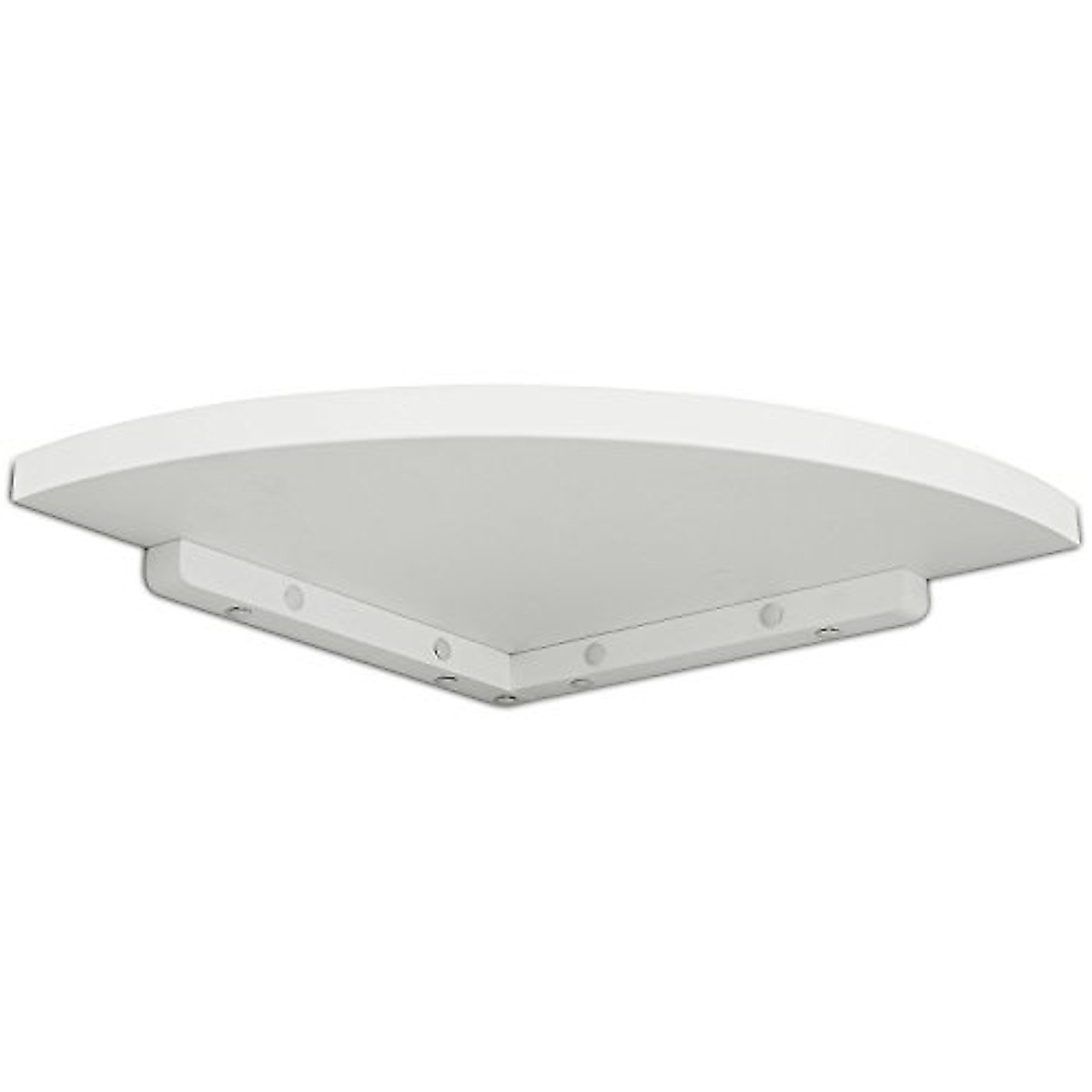 Ballucci Corner Shelf Wall Mount, Wood Floating Corner Shelf, for Bedroom, Living Room, Bathroom, Kitchen, Office, Kids Room, TV 12 x 12 inches, White