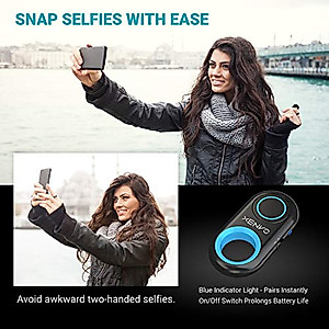 Xenvo Shutterbug - Camera Shutter Remote Control - Bluetooth Wireless Selfie Button Clicker - Compatible with iPhone, iPad, Android, Samsung, and Google Pixel Cell Phones, Smartphones and Tablets