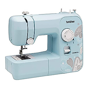 Brother RLX3817A 17-Stitch Sewing Machine (Blue) with 36-Piece Bobbins and Sewing Threads Set Bundle (Renewed) (2 Items)