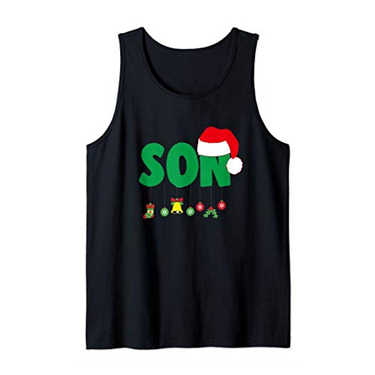 Christmas Son Sibling Santa Matching Family Tank Top