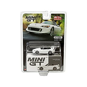 Mini GT 1:64 Honda S2000 AP2 Type S Grand Prix White 349 DIECAST Model MGT00349 True Scale Miniatures