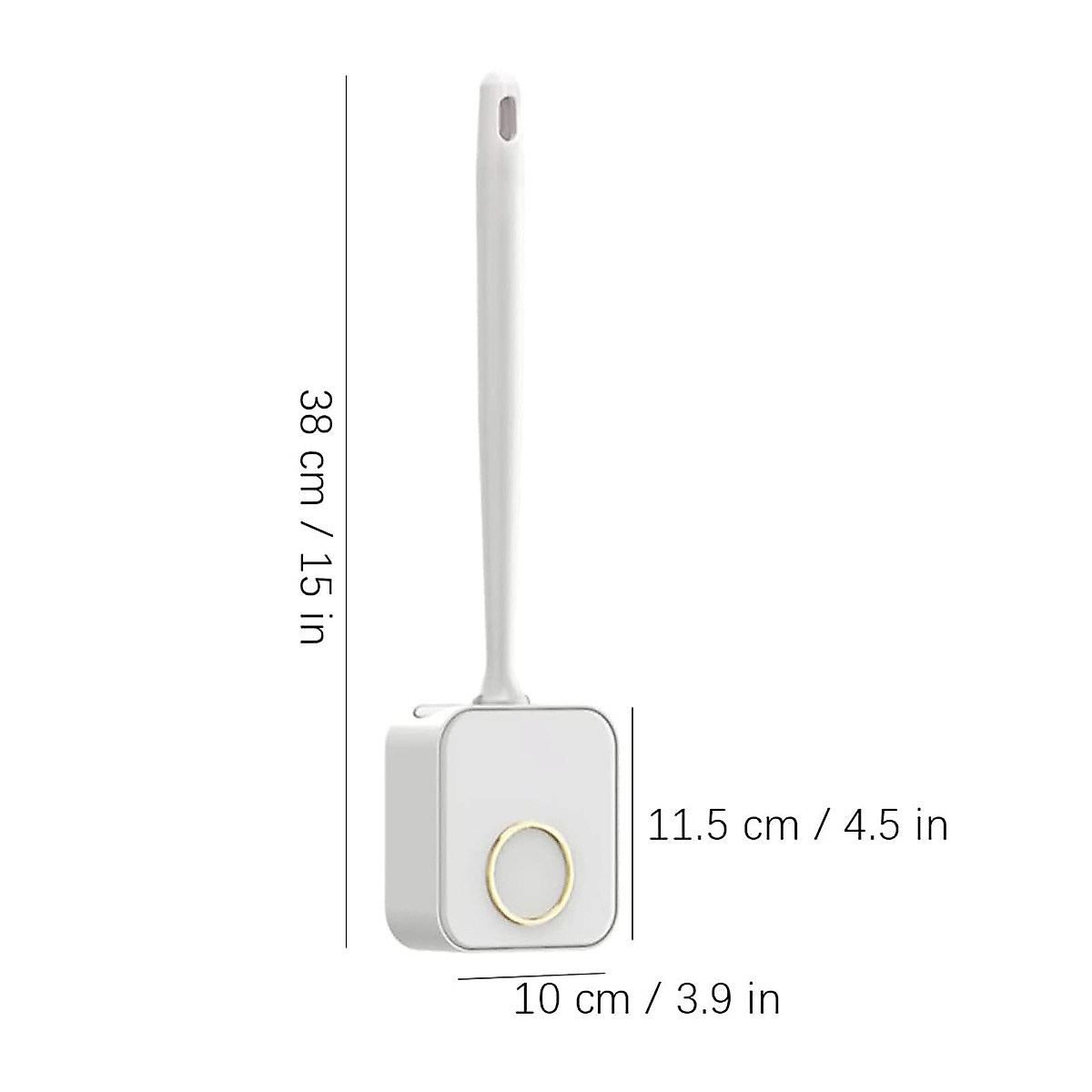 SAAKO Toilet Bowl Brush Wall Mounted Floor Toilet Brush Silicone Toilet Cleaner Brush Toilet Brush Holder with Lid Design