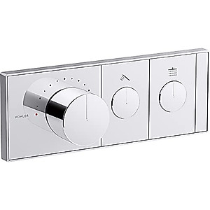 KOHLER 26346-9-CP Anthem Digital Thermostatic Valve, Two-Outlet, Polished Chrome