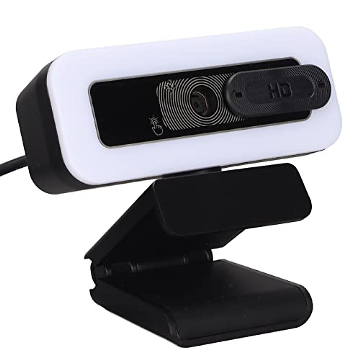 Webcam, Lighting Adjustment Autofocus Built in Microphone USB Web Computer Camera with Cover for Teaching Video Conferencing Plug and Play Hd Webcam for Pc Mac Laptop Desktop