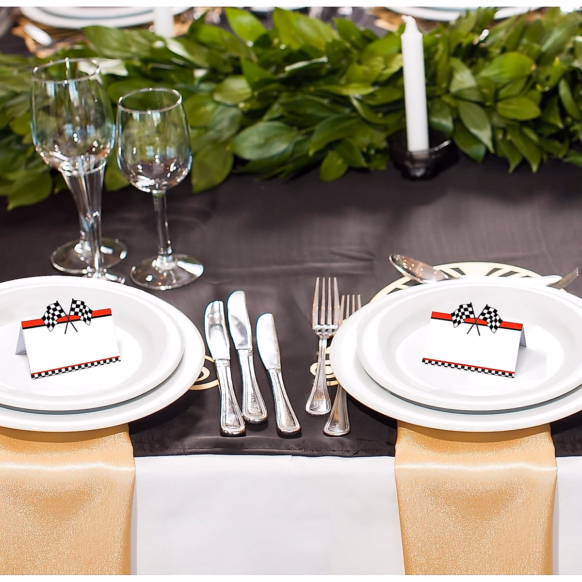 Racing Car Table Place Cards Holiday Name Place Cards Table Setting Name Cards for Birthday Party Baby Shower