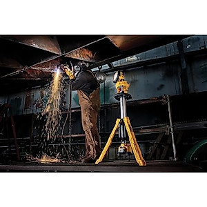 DEWALT 20V MAX LED Work Light, 3000 Lumens of Brightness with 3 Modes, Tripod Base, Bare Tool Only (DCL079B)