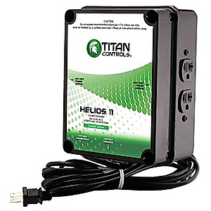 Titan Controls Classic Series Helios 11, 4-Light Controller with Trigger Cord, 240 Volt, Black