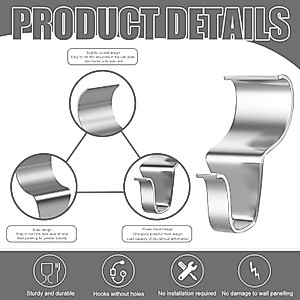 BBLYANU Hooks for Siding, Siding Hooks for Hanging Outdoor, 2024 Upgraded Vinyl Siding Stainless Steel Hooks for Heavy Duty, Outdoor No-Hole Needed Siding Clips for Hanging Things (10, S-Form)