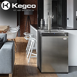 Kegco K309SS-2 24" Wide Homebrew Dual Tap Stainless Steel Digital Kegerator