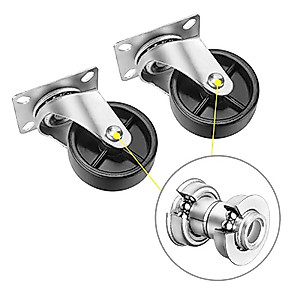 55-Gallon Drum Dolly Set of 4 - Heavy-Duty Steel Dolly Pack with Cross Braces and 4 Caster Wheels - 1,000-Pound Capacity Each by Pentagon Tools