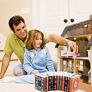 30 Pack 1:12 Scale Miniatures Dollhouse Books,Assorted Timeless Miniatures Books,Mini Books Dollhouse Decoration,Dollhouse Accessories Toy Supplies for Boys and Girls