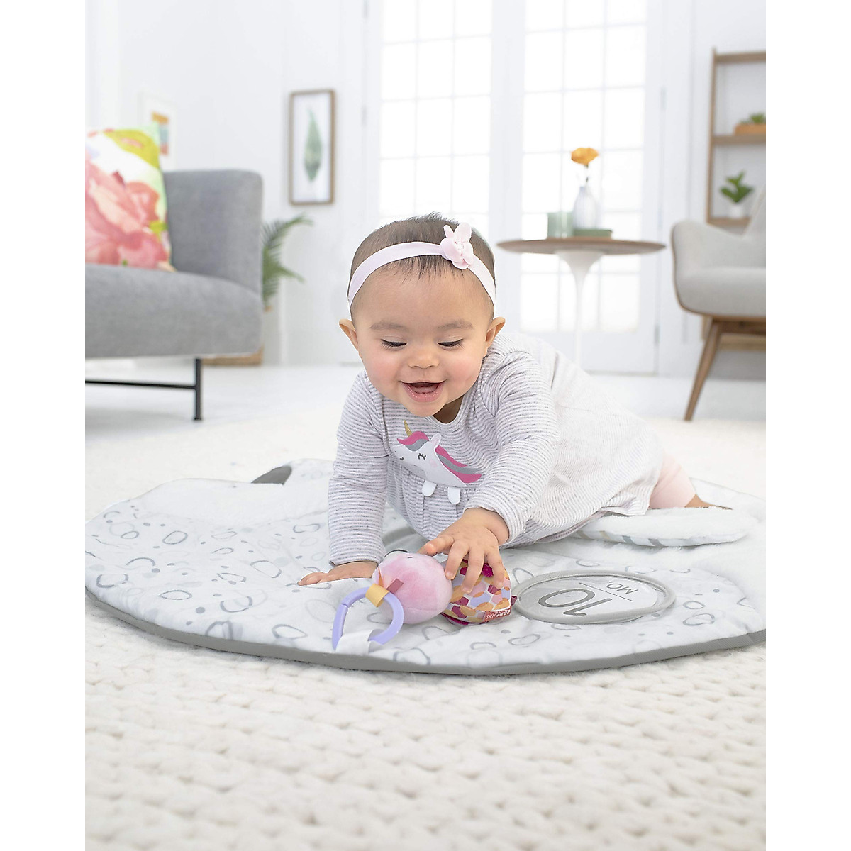 Skip Hop Baby Milestone Blanket, Little Swan