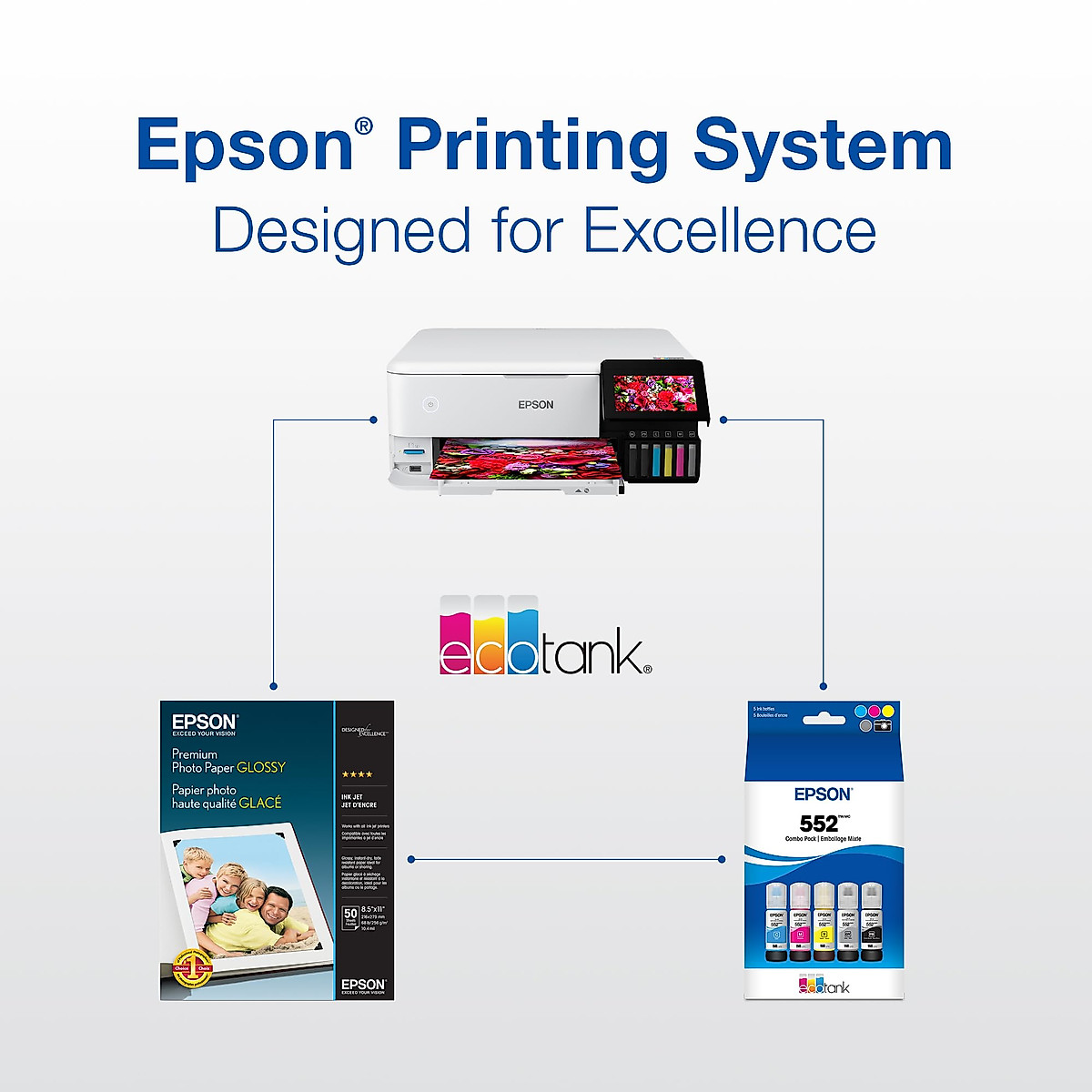 Epson Claria ET Premium T552120 High Capacity Bottle Ink - Photo Black