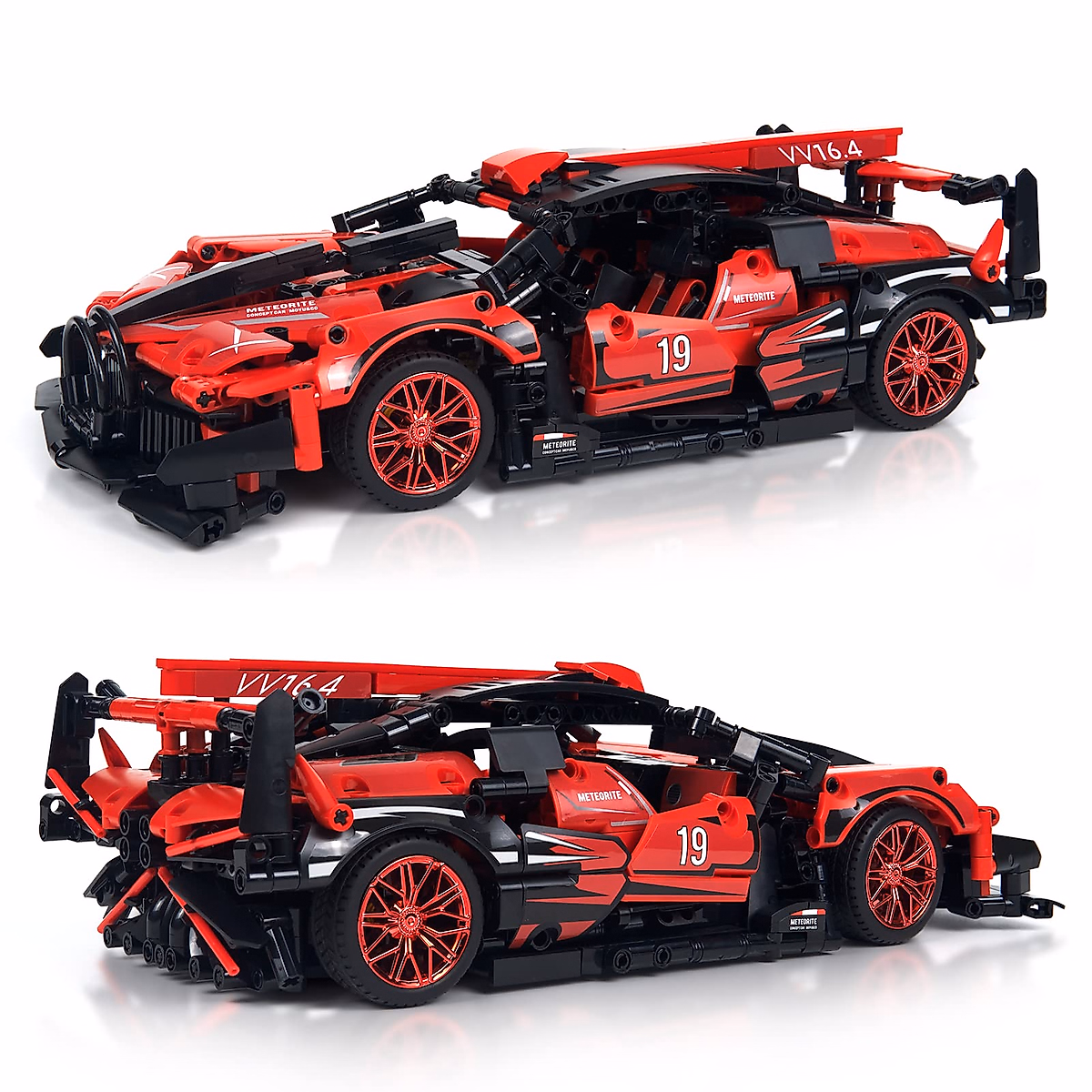 M Menbis Sports Car Apollo MOC Building Kit, Construction Toy, Adult/Teens Cars Building Model , 1:14 Realistic Sports Car Building Set for Boys Age 12-16 8-14 (1373 Pcs)