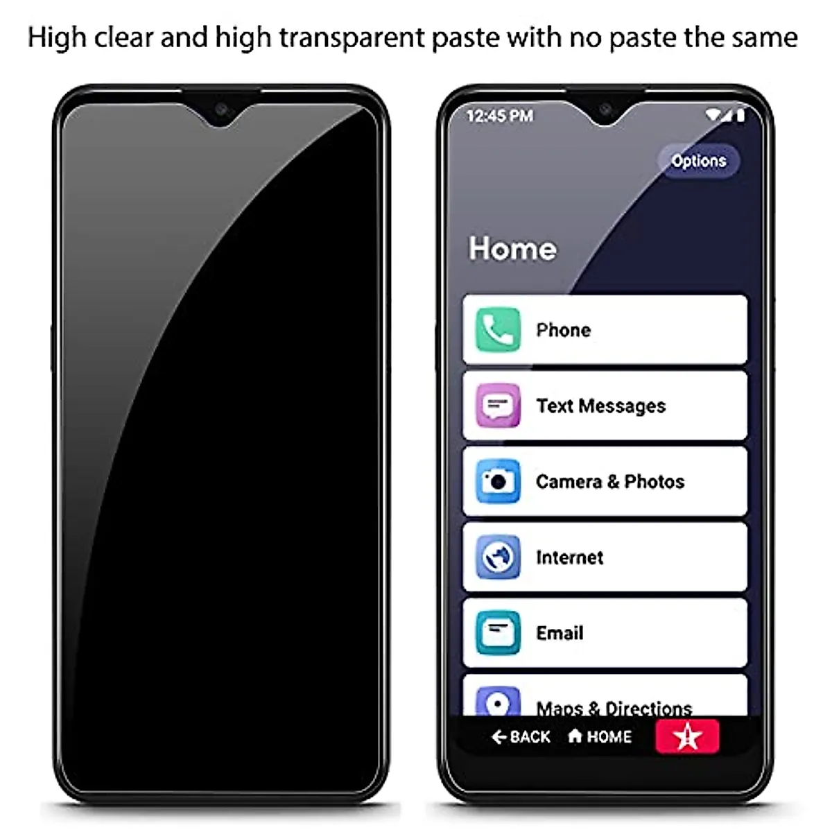 Ailiber Compatible with Lively Smart Screen Protector[2 Pack], Jitterbug Smart3 5007S Tempered Glass Film Anti-Scratch, HD Clear Case Friendly, Bubble Free Screen Protector for Jitterbug, Lively Smart