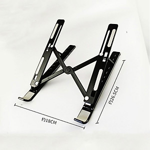 Laptop Stand, Laptop Stand Cooling Pad for Desk, Stable Laptop Stand/Riser ABS Material Laptop Stand for Tablet Computer, for Mac,Lenovo,10-17 Laptop, Large, Black