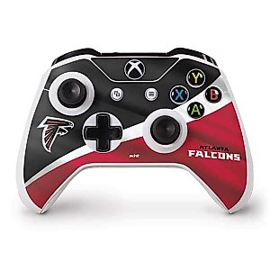 Skinit Decal Gaming Skin compatible with Xbox One S Controller - Officially Licensed NFL Atlanta Falcons Design