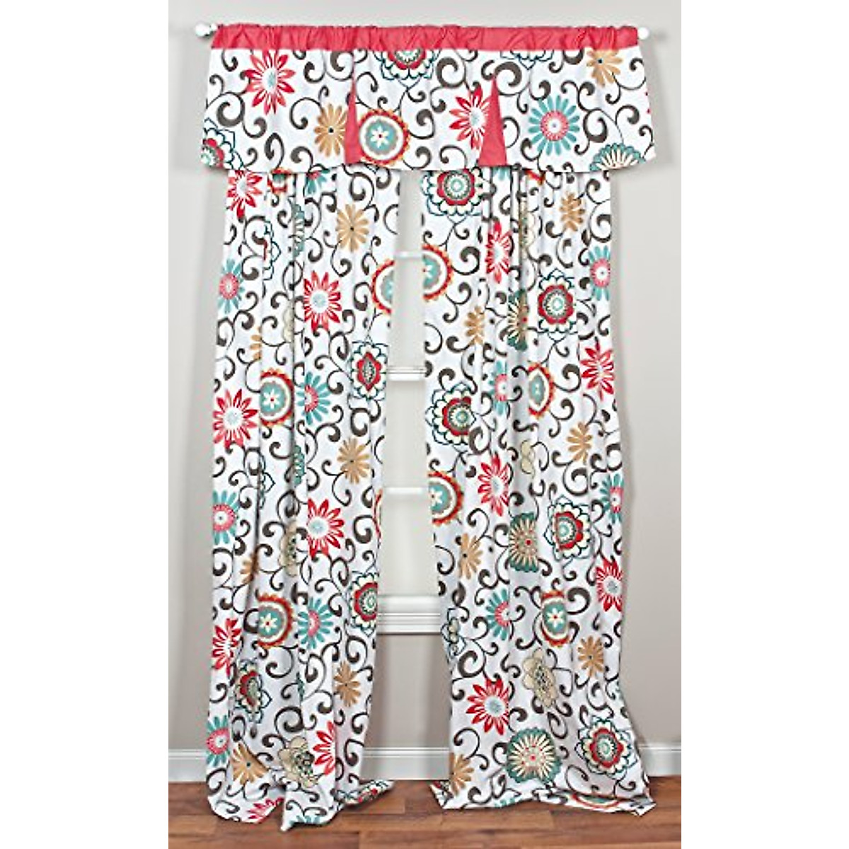 Trend Lab Waverly Floral Pom Pom Play Window Drape