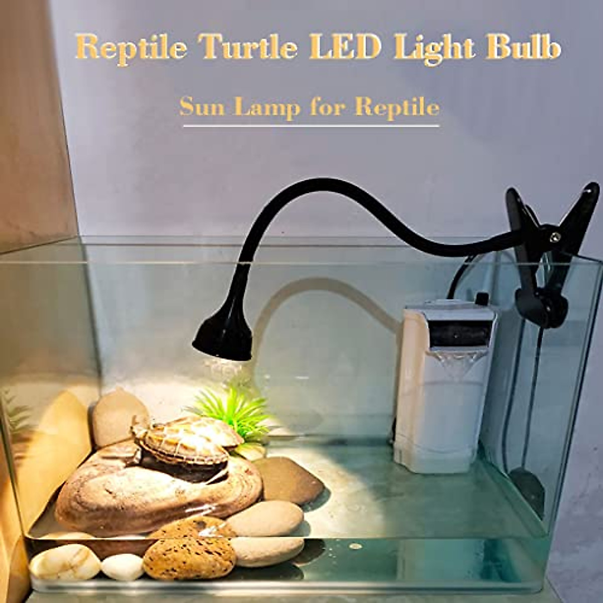 UVA UVB Reptile Light, UVB 10.0 LED Bulb, UVA UVB for Bearded Dragon, Full Spectrum Light Bulb for Lizards, Turtles, Spiders etc.