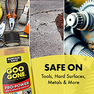 Goo Gone Pro-Power - 16 Fl Oz (Pack of 1) - Professional Strength Adhesive Remover, Spray Pump, Yellow