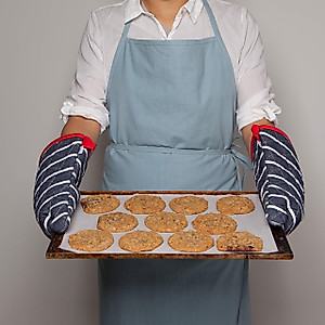 Now Designs Basic Oven Mitt, Butcher Stripe - 6.5 x 13 in | Set of 2