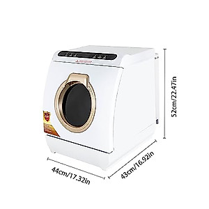 Countertop Dishwasher, Portable Dishwasher with 7L Built-in Water Tank, No Hookup Needed, 5 Programs, 360° Dual Spray, Air-Dry Function, Mini Dishwasher for RV& Apartment,Tank White