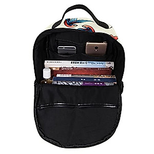 Casual Mini Backpack PU Leather Travel Shopping Bags Daypacks Old School Swallows Background
