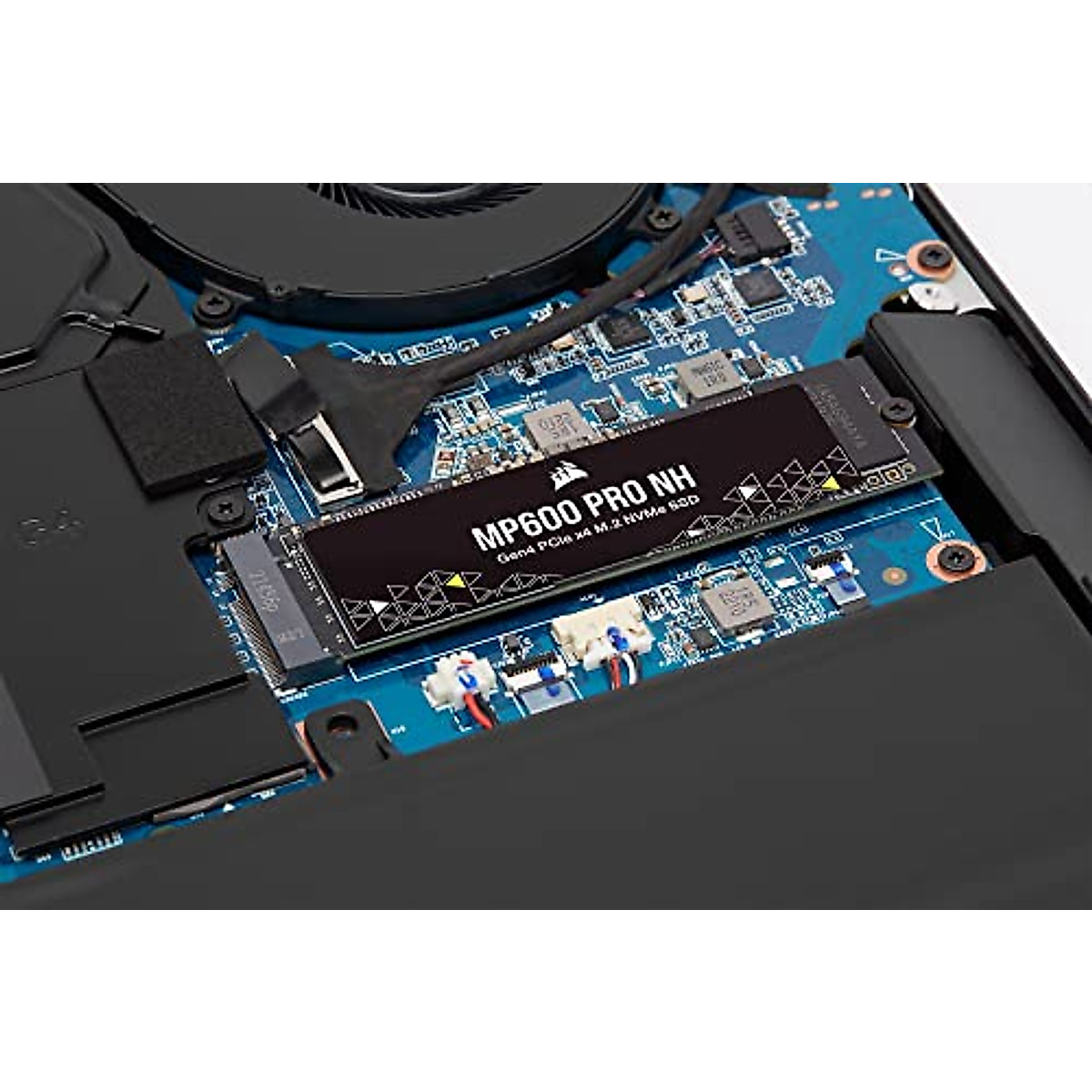 Corsair MP600 PRO NH 2TB PCIe Gen4 x4 NVMe M.2 SSD – High-Density TLC NAND – M.2 2280 – DirectStorage Compatible - Up to 7,000MB/sec - No Heatsink - Black